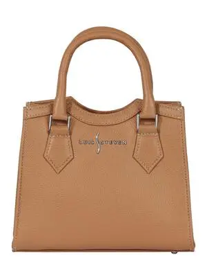 LUIS STEVEN Donna's Mini Pebble Leather Tote - Brown