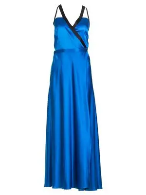 ROSES ARE RED Dory Silk Dress - Blue