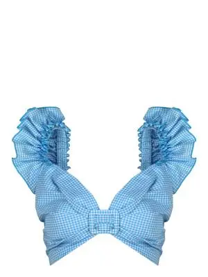 NUR KARAATA Lily Top - Blue