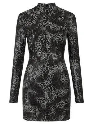 THE MOLC Sequin Mini Dress - Black/grey
