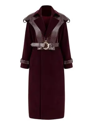 SAINT ONES Bhemis Faux Patent Leather Vest - Red