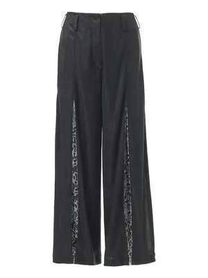 BY MOUMI Bianca Trousers - Black/white/grey