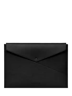 OWLISH STUDIO Envelope Vegan Leather Laptop Sleeve - Black