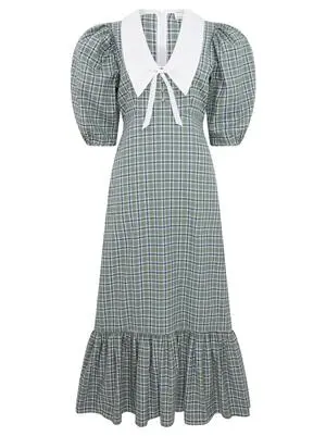 LISA THE LABEL Lady Love Checkered Organic Cotton Dress