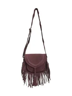 ZASTASTUDIO Suede Leather Crossbody Bag - Pink