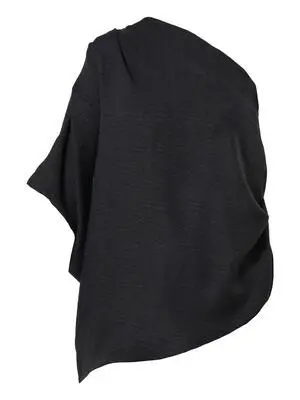 METAMORPHOZA Asymmetric Draped Top - Black