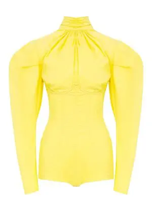 SEROTONINN Corset Bodysuit - Yellow
