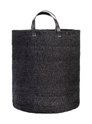 MIFUKO Woven Floor Basket With Handles Xl - Black