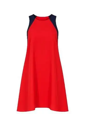 CONQUISTA Sleeveless A-line Dress - Red