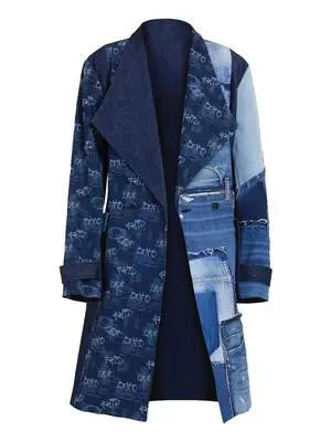 STORY WEAR Denim Laser Trenchcoat - Blue