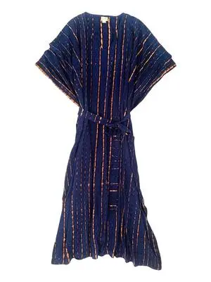 Pink Haley Natalie Kaftan Dress - Blue