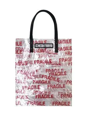 SIMEON FARRAR Fragile Pvc Tote - White