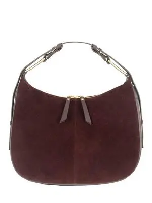APATCHY LONDON Charlie Suede Shoulder Bag - Red