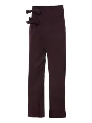 MOE Relaxed Fit Wool Pants - Red