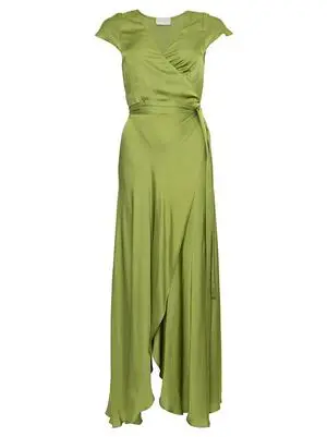 ROSES ARE RED Wrap Dress - Green