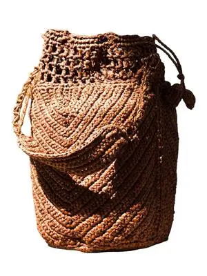 ZANATANY CONCEPTS Buckety Caramel Bag - Green