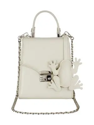 F3ROG BY RANA Box Crossbody Bag - Beige