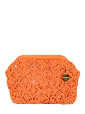 SPRINGMOONATELIER Macrame Handbag - Orange