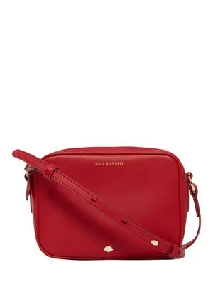 Lulu Guinness Leather Cole Crossbody Bag - Red