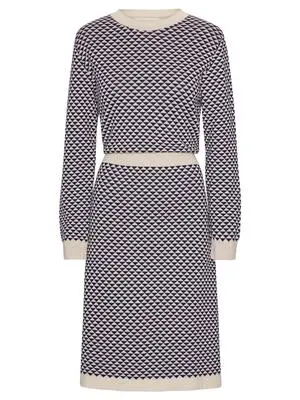 GROBUND Agnes Organic Cotton Knit Dress - Blue