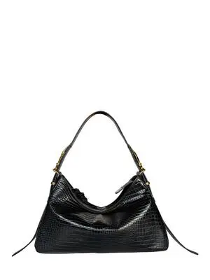INDIGOLUSH The Hobo Muse Gilded Lure Bag - Black