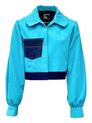 COUTURE TO YOUR DOOR Upcycled Denim Jacket - Blue