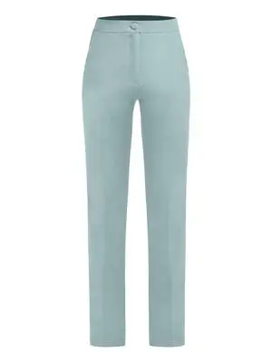 TIA DORRAINE Straight-leg Slim Trousers - Blue
