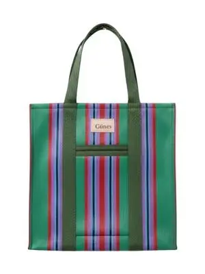 GUNES SWIM Box Tote - Green/red