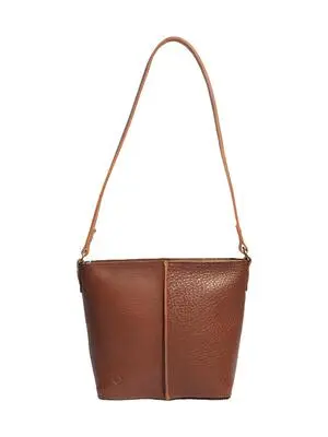 N'DAMUS LONDON Pimlico Full Grain Leather Bucket Bag - Brown