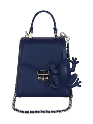 F3ROG BY RANA Crossbody Box Bag With Keychain - Blue