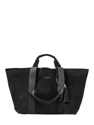 GET THE GALLOP Hay Bag Medium Suede - Black
