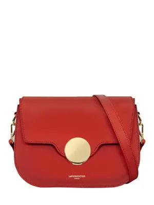 LE PARMENTIER San Pedro Leather Shoulder Bag - Red