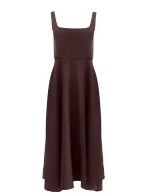 FOREVER YOUNG THE LABEL Anisa Midi Dress - Brown