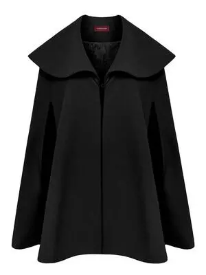 MANDRAGORA Wool Cape - Black