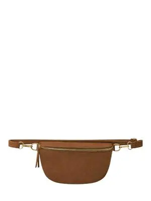 BETSY & FLOSS Rivoli Suede Crossbody And Waist Bag - Brown