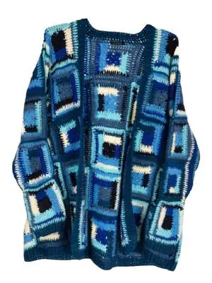 Saachi Crochet Marrakesh Short Jacket - Blue