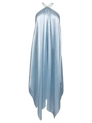SASHA LA MER Alexandra Silk Dress - Blue
