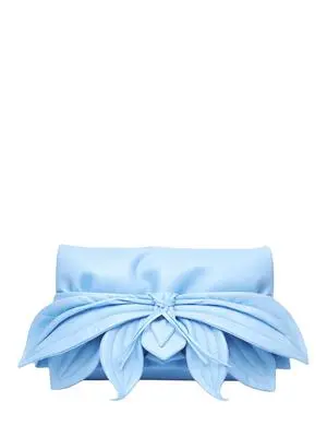 JULIA ALLERT Petal Faux Leather Clutch - Blue