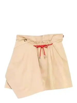 Mira Mikati Mini Skirt With Paracord Tie - Neutrals