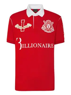 BILLIONAIRE Ss Polo Team Montecarlo Polo Shirt - Red