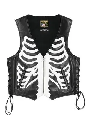 MASTERMIND WORLD X Vanson Leather Vest - Black