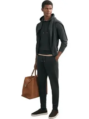 REISS Billings Wool-blend Cuffed Joggers - Bottle Green