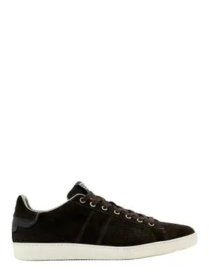 ALLSAINTS Leon Suede Lace-up Sneakers - Brown