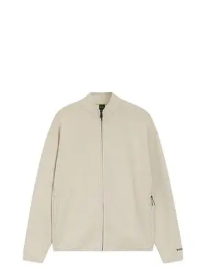 BOSS Reflective-graphic Cotton-blend Sweatshirt - Light Beige