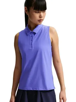 Nike Victory Dri-fit Sleeveless Polo - Blue