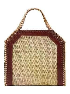 Stella McCartney Mini Falabella Woven Tote - Neutrals