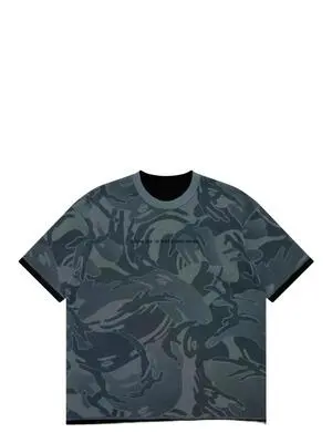 AAPE BY *A BATHING APE Reversible Camo-print T-shirt - Blue