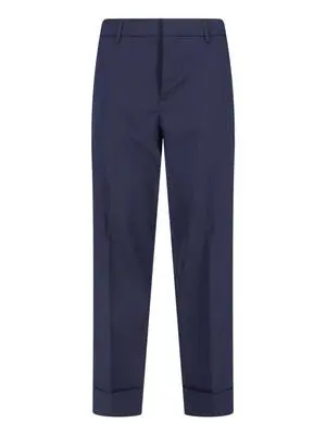 CRUNA Bergen" Tailored Virgin Wool Blend Pants - Blue