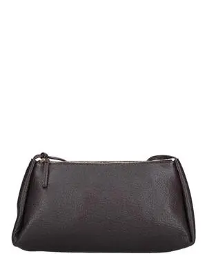 Calvin Klein Leather Shoulder Bag - Brown