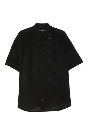 SONGZIO Half Chest-pocket Shirt - Black